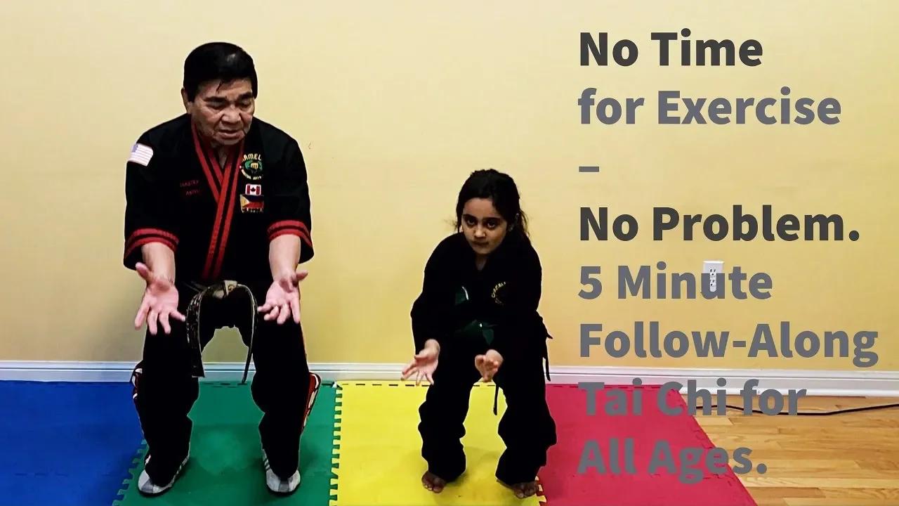 No Time for Exercise - No Problem Follow Along Basic Tai Chi for All Ages