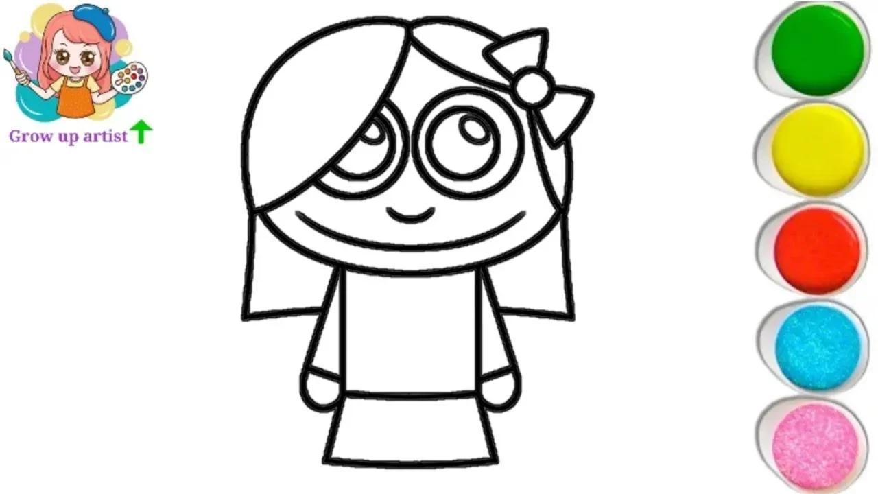"Easy Girl Cartoon Drawing Tutorial for Beginners: Step-by-Step Guide"