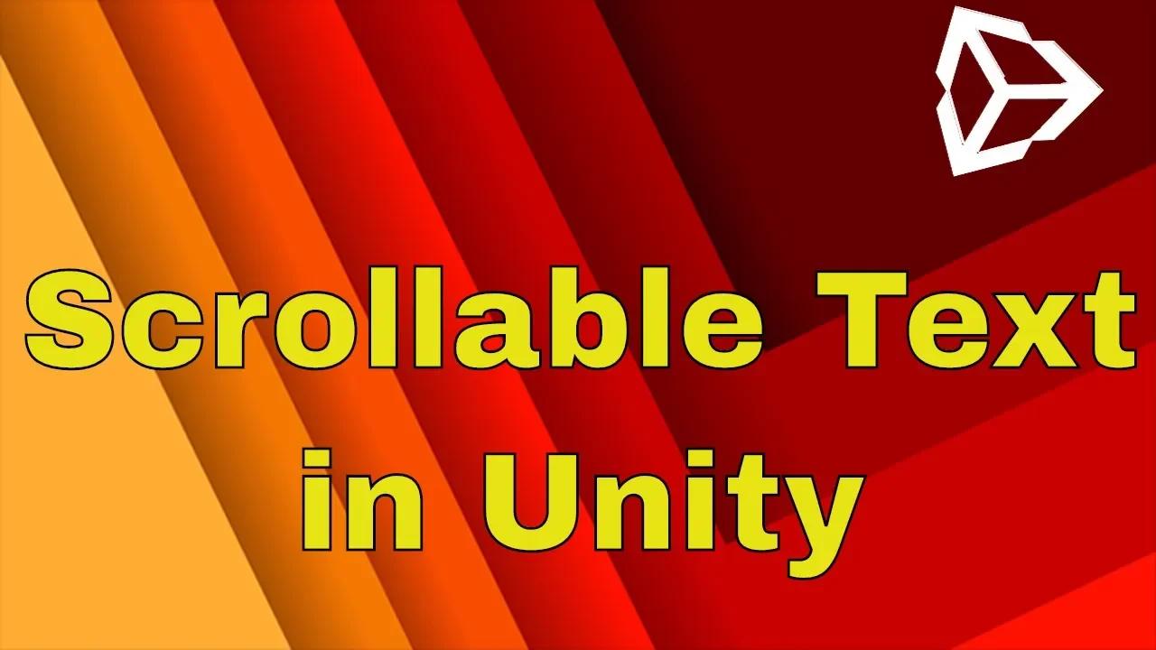 Unity UI Tutorial 2020 - How To Make Scrollable UI Text