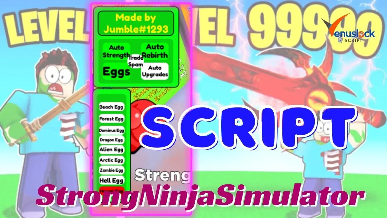 Strong Ninja Simulator Script | Auto Farm | Unlimited Gems And Fast Level
