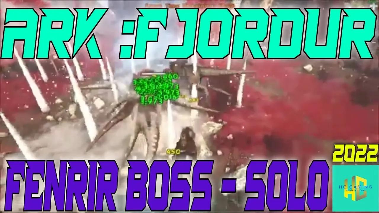 ARK FJORDUR - Alpha Fenrir BOSS With My New Rex - SOLO