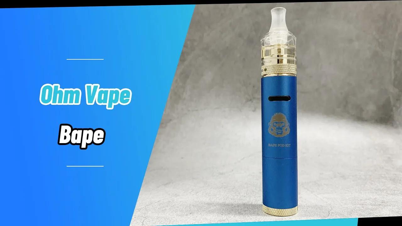 Ohm Vape Bape Pod Kit Single 18350/18650 Unboxing | Vapesourcing