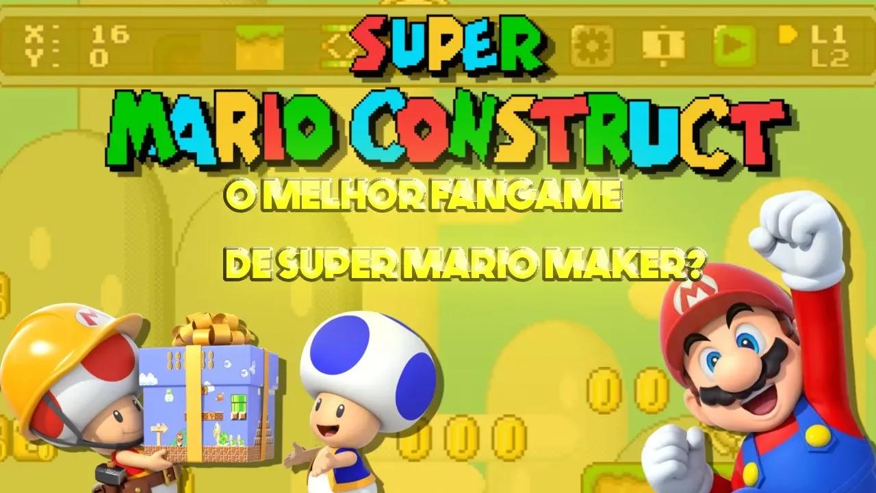 O MELHOR FANGAME DE SUPER MARIO MAKER! | SUPER MARIO CONSTRUCT 🍄👷‍♂️
