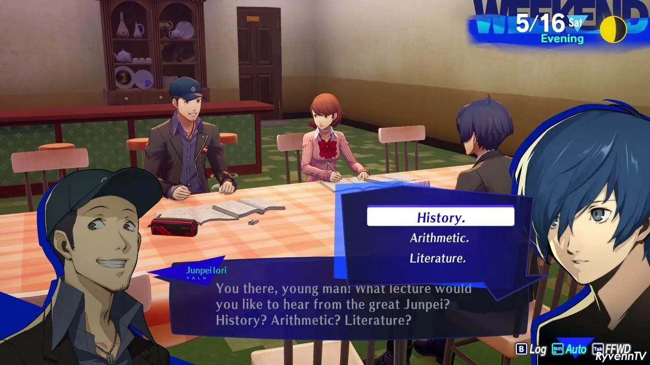 Persona 3 Reload - Junpei being Junpei