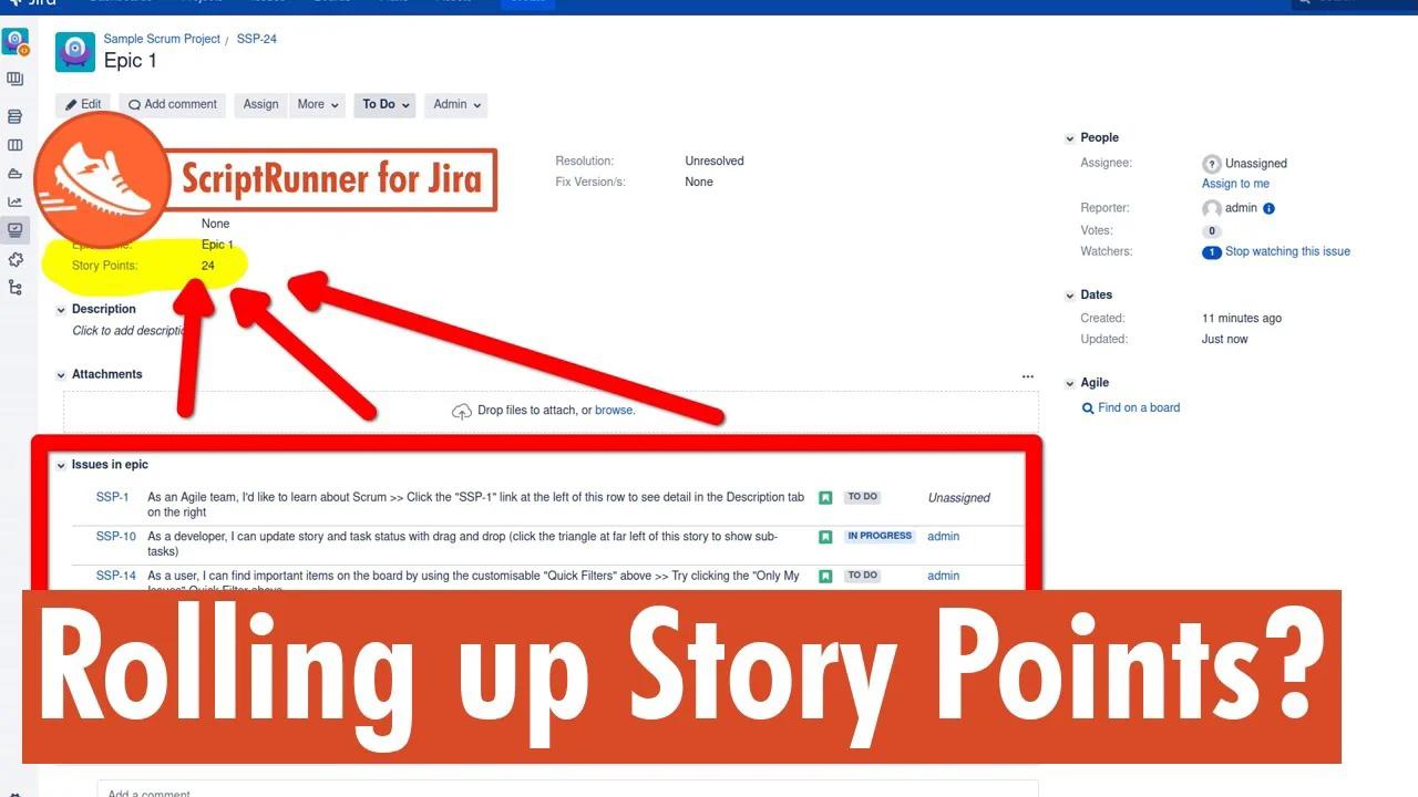 Scriptrunner for Jira - Don't update/rollup Story Points on Epics