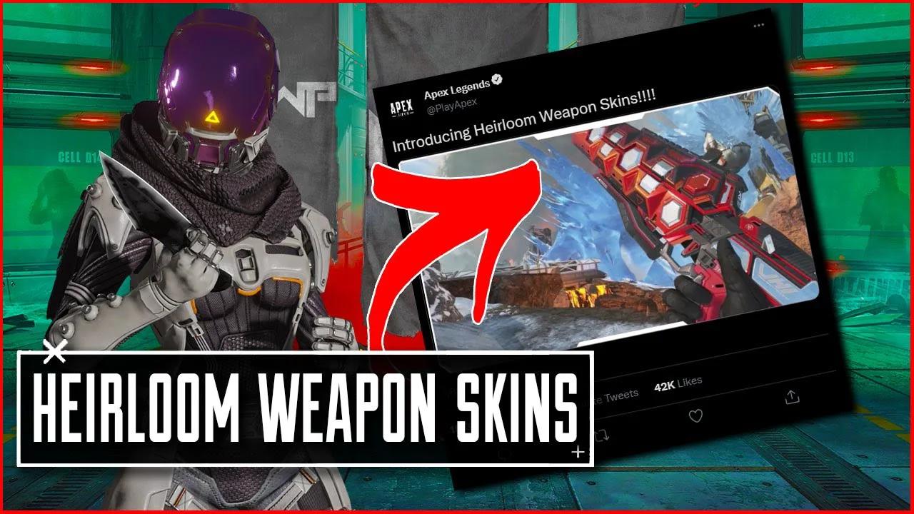 Mythic Heirloom Weapon Skins coming to Apex Legends in Season 15 Eclipse