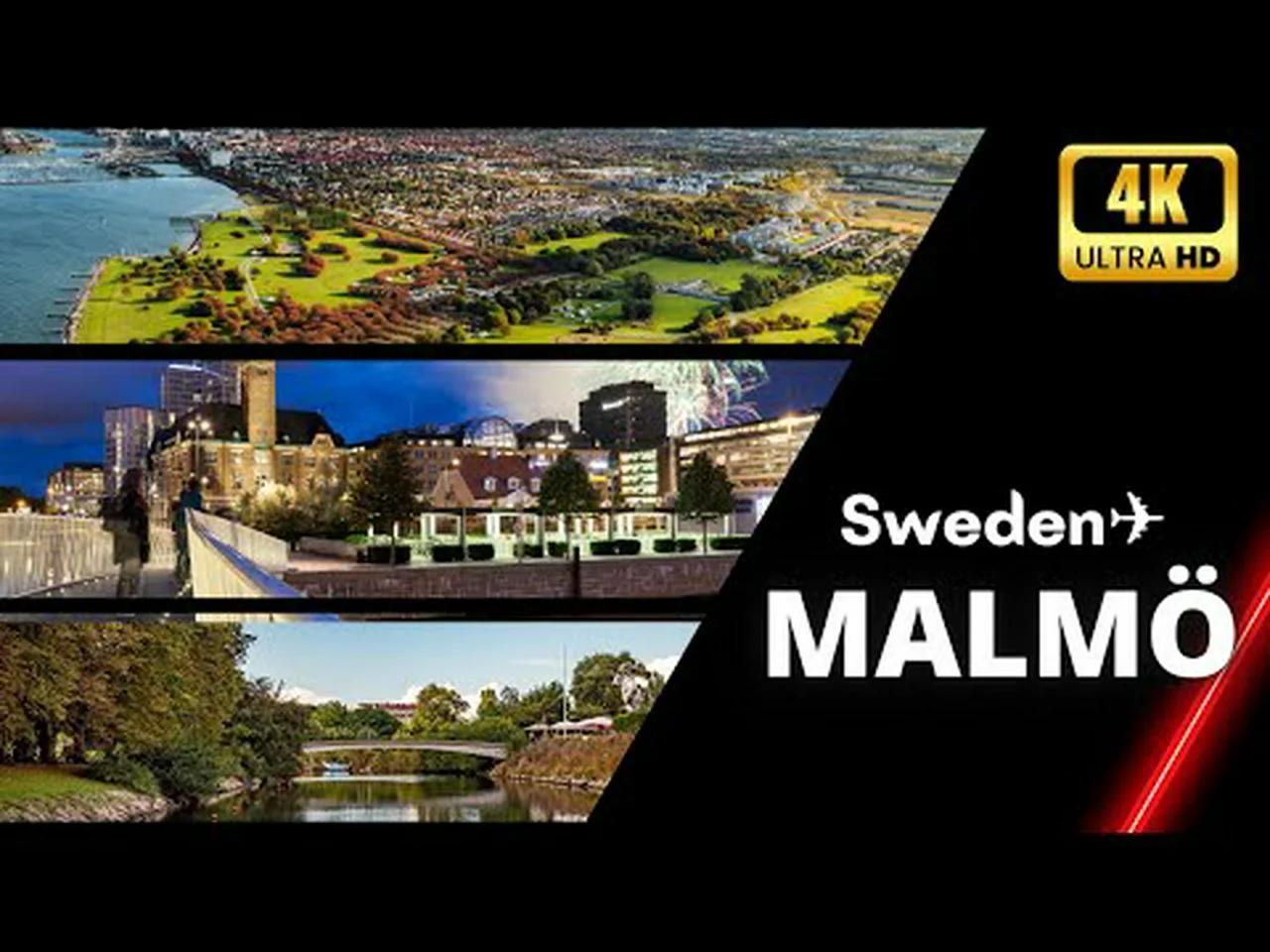 Malmo (Malmö) Sweden 🇸🇪 | 4K Drone Footage