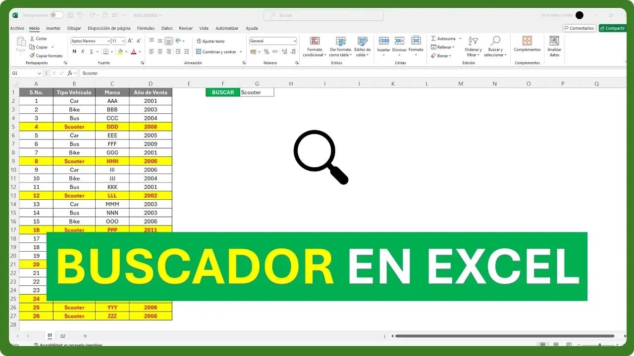 🔍 Como Hacer un BUSCADOR INTELIGENTE en EXCEL