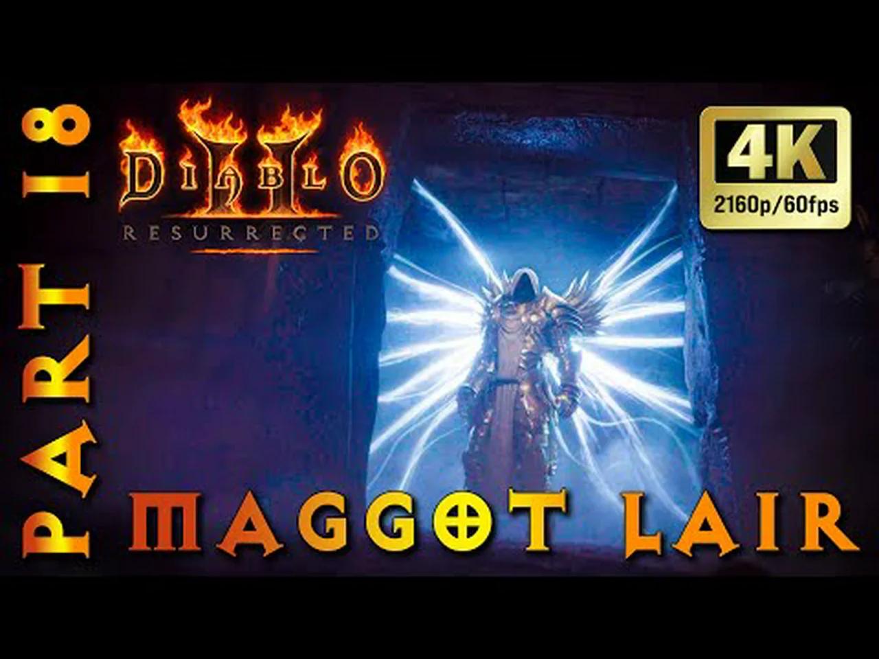 Diablo II Resurrected - Necromancer - ACT II - Maggot Lair ...