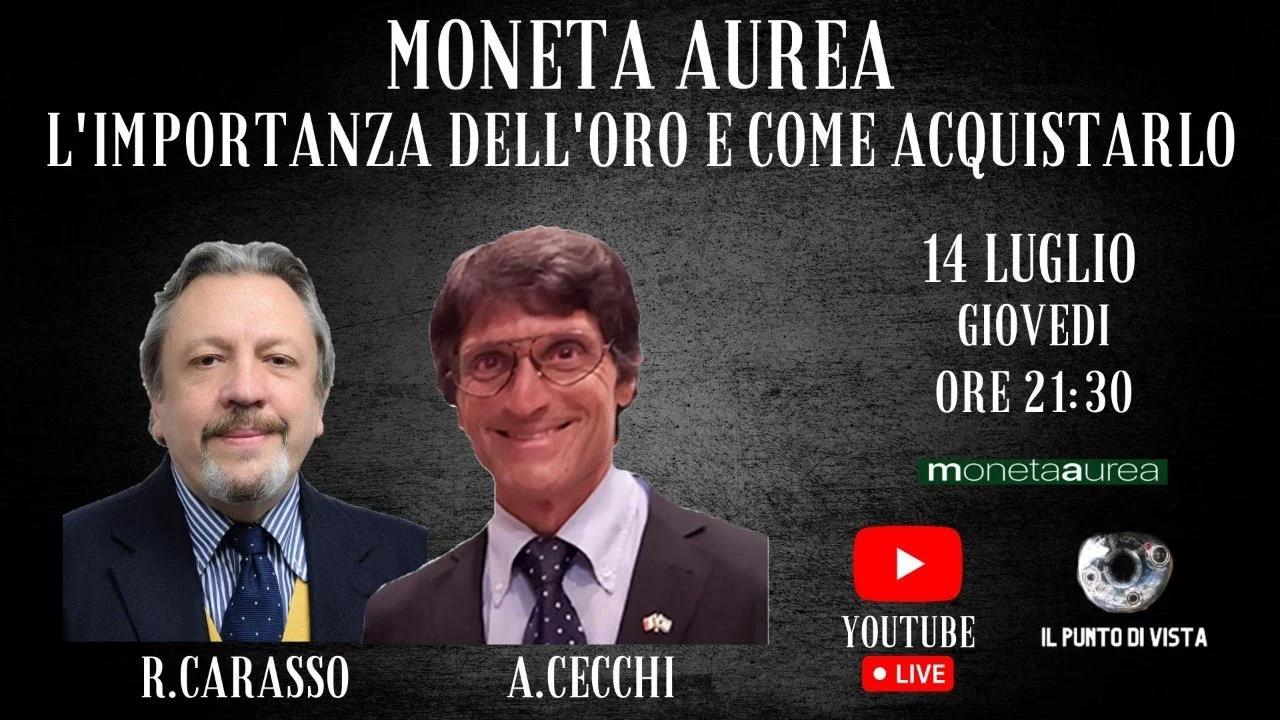 Moneta Aurea Roberto Carasso e Andrea Cecchi