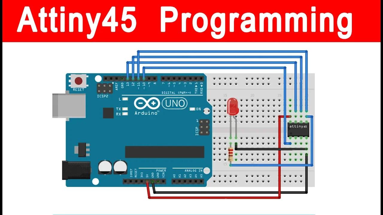 Programming Attiny45 Microcontroller Ic Using Arduino 