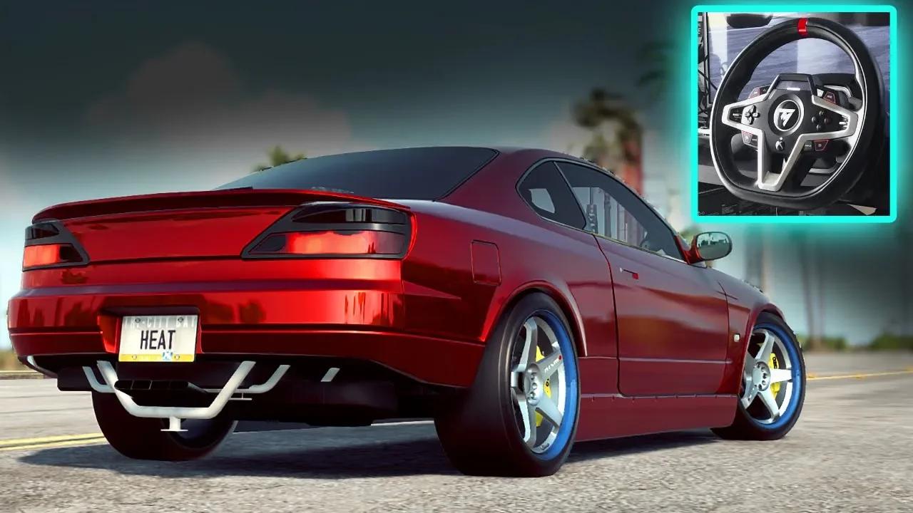 Beginner Tries Wheel Drifting in NFS Heat