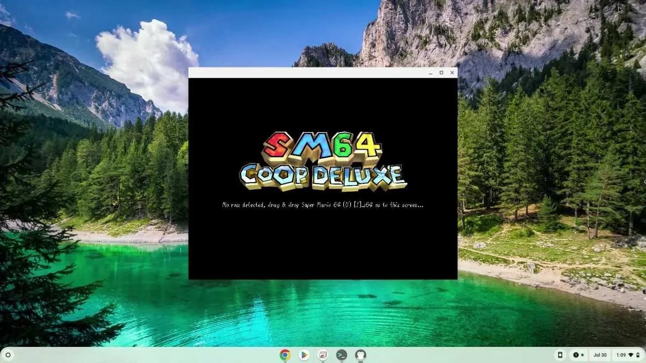 How to install SM64 Coop Deluxe on a Chromebook