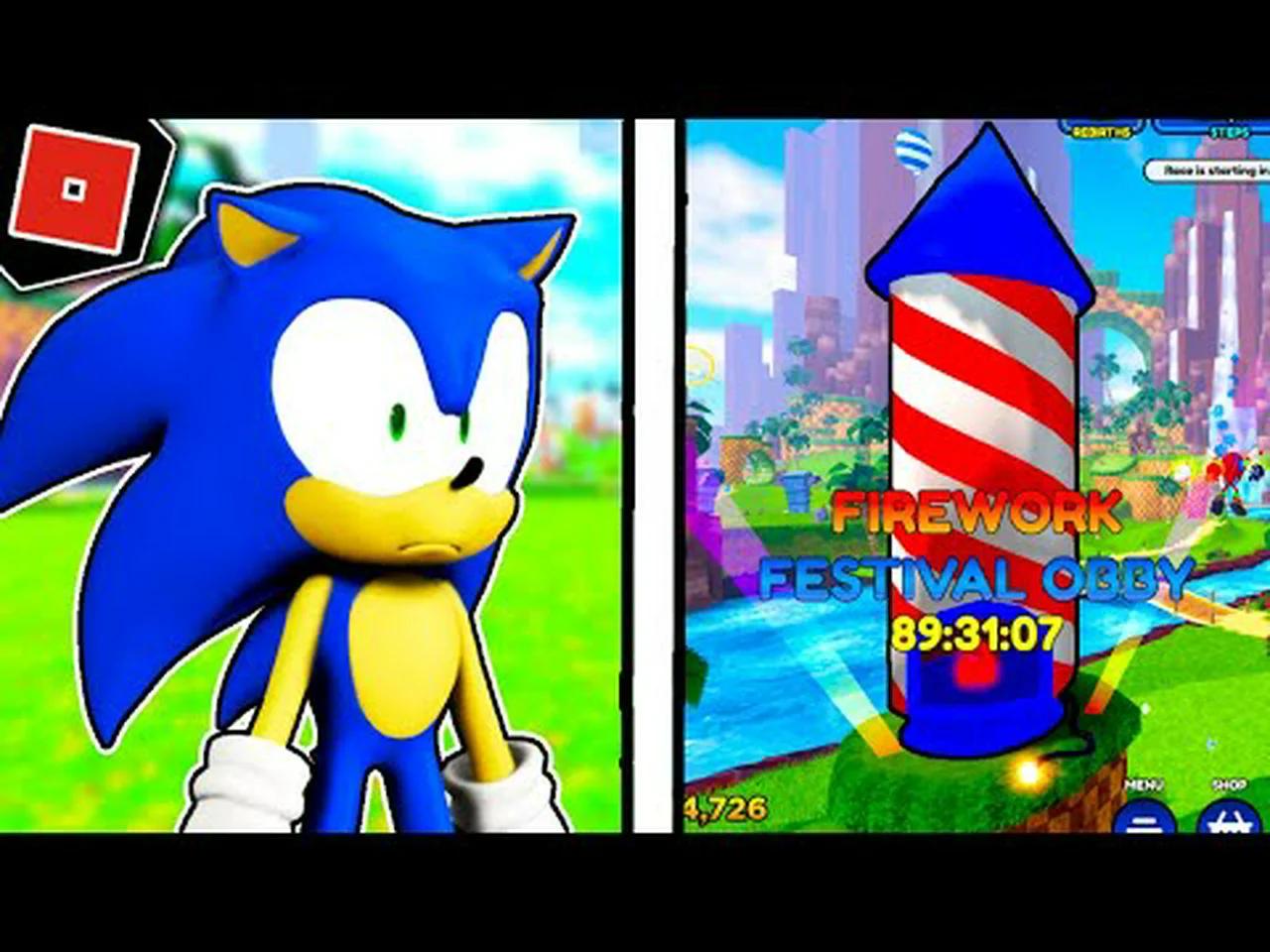 ROBLOX *NEW* SONIC SPEED SIMULATOR (FIREWORK FESTIVAL OBBY EARLY ACCESS!)