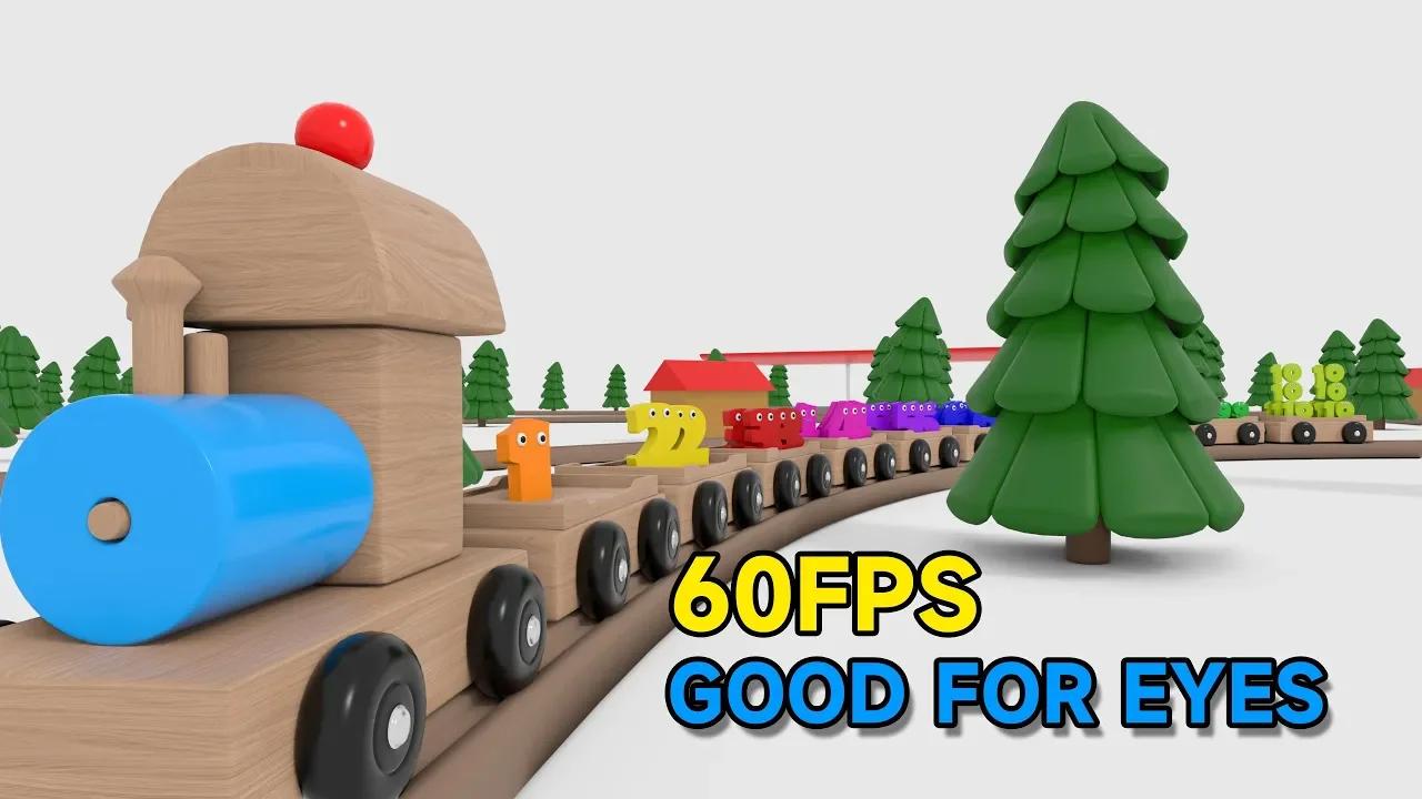 Learn To Count From 1 To 10 With The Little Train Children S Colors