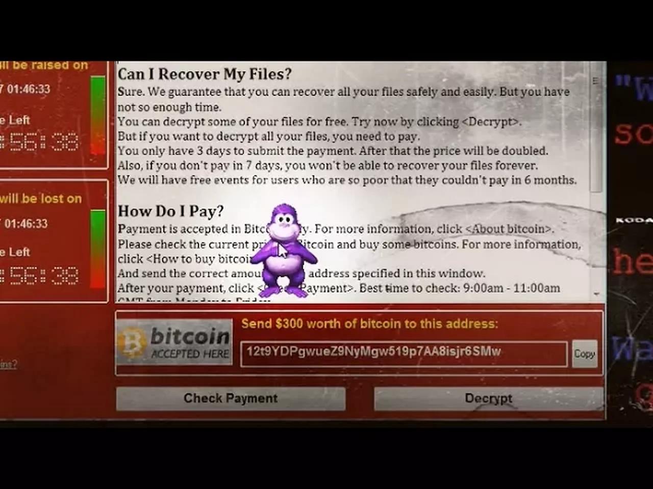 Original Bonzi Buddy VS WannaCry Ransomware