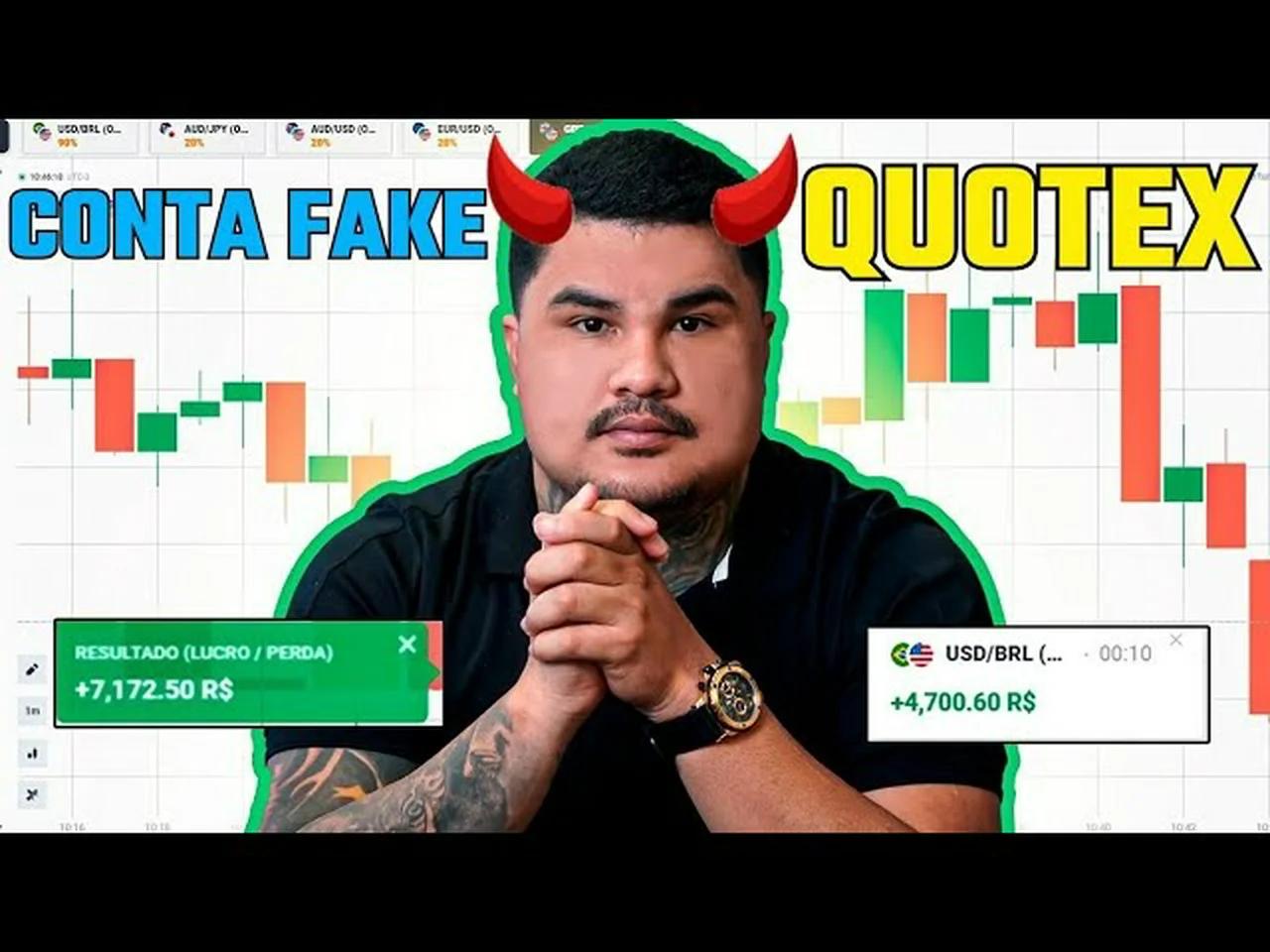 Conta Fake QUOTEX 2023 para marketing | Método E App 100% funcionando ...