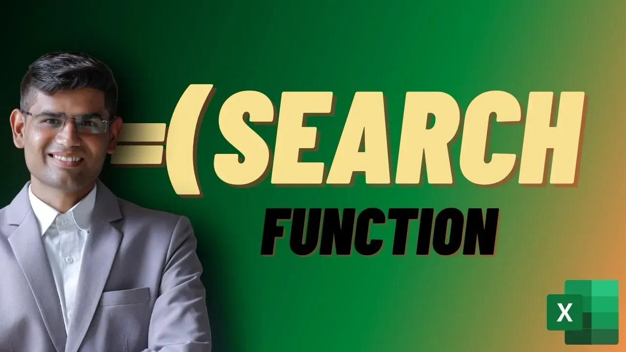 How To Use Search Function In Excel Find Vs Search Function
