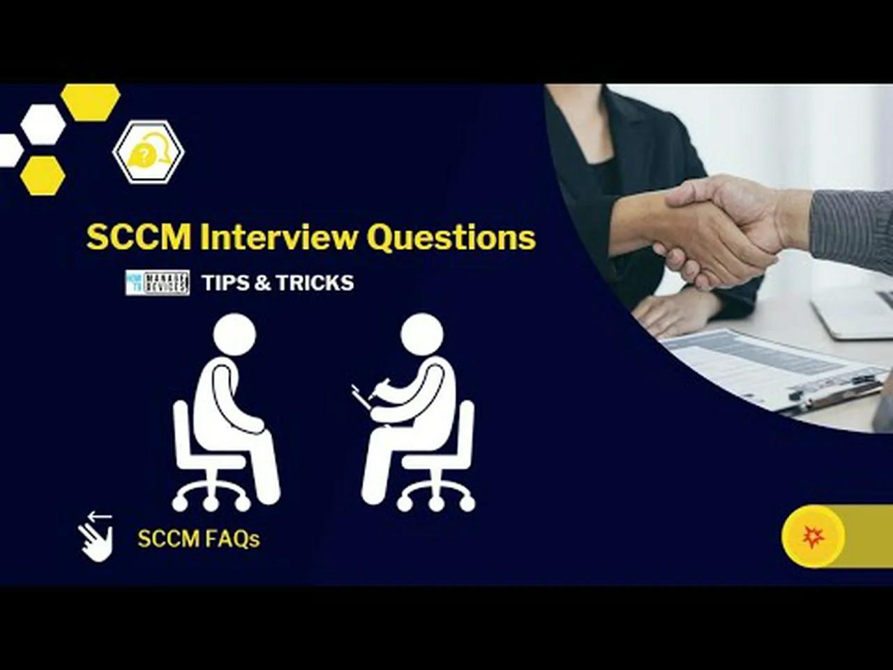 TOP SCCM Interview Questions and Answers | Strategy | Best Method to ...