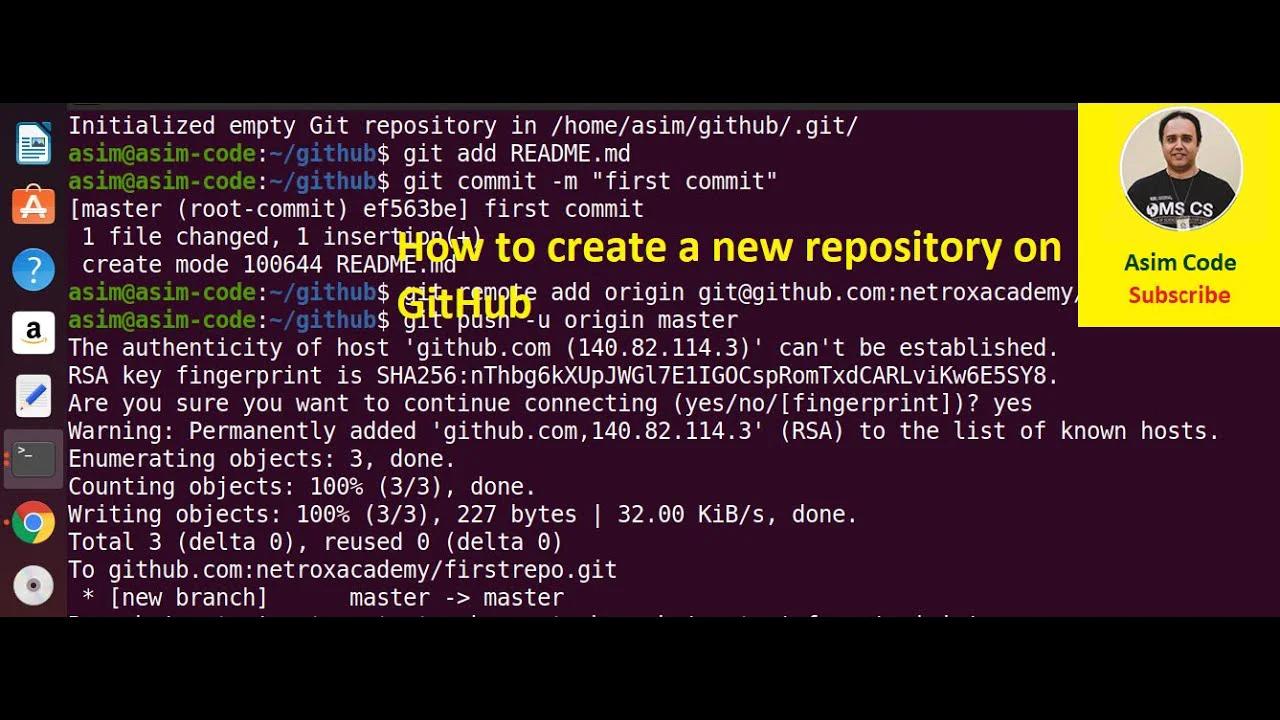 How to create a new repository on GitHub