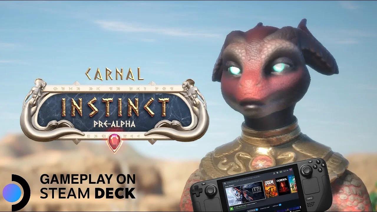 CARNAL INSTINCT (Pre Alpha - 2021) on Valve STEAM DECK + SD Docking Station + Xbox Controller