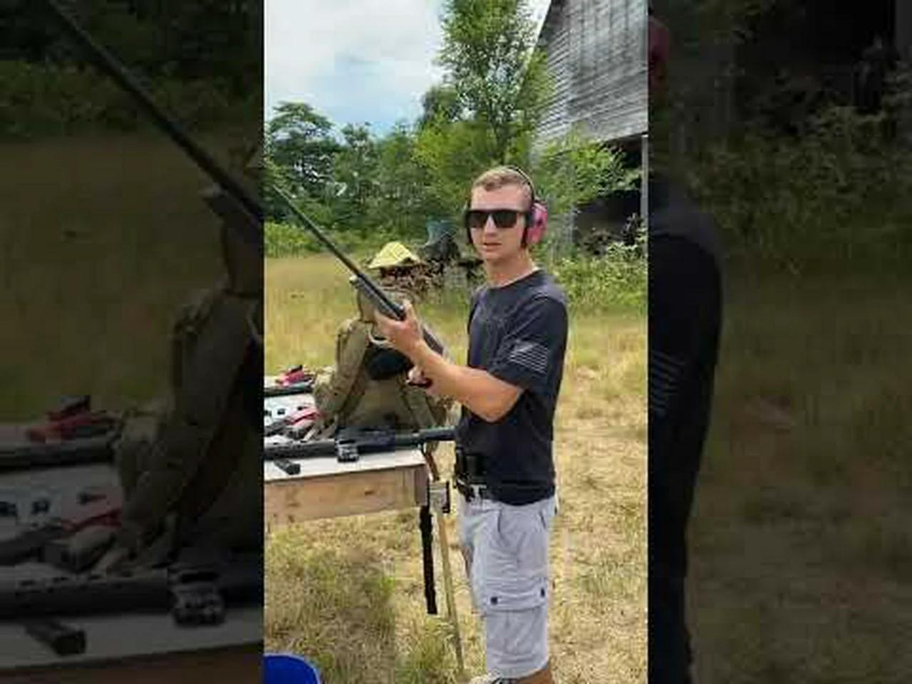 3D Printed 10/22 Rifle (First Shots) L-X22