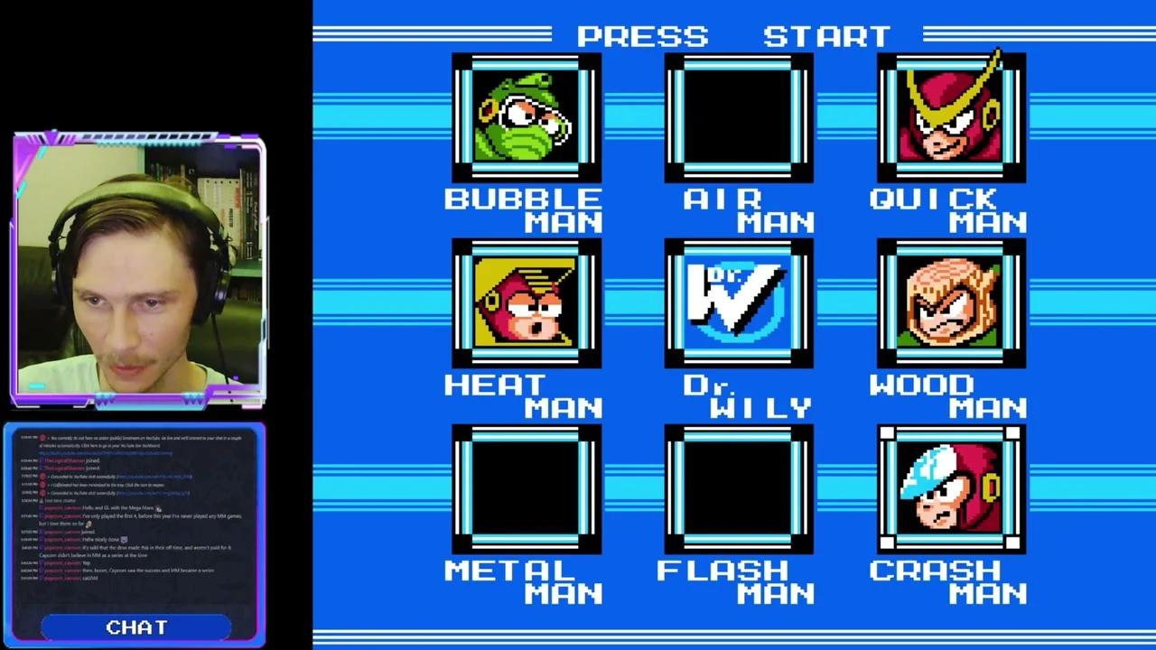 Rock Man 2 in 1 Sitting - Mega Man 2 Complete Playthrough