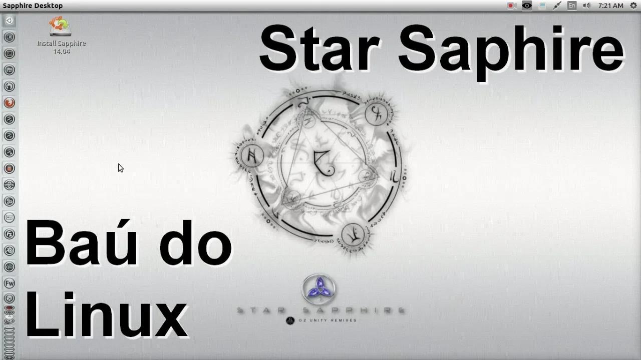 Saphire OS distro Linux base Ubuntu com aparência personalizada. Baú do ...