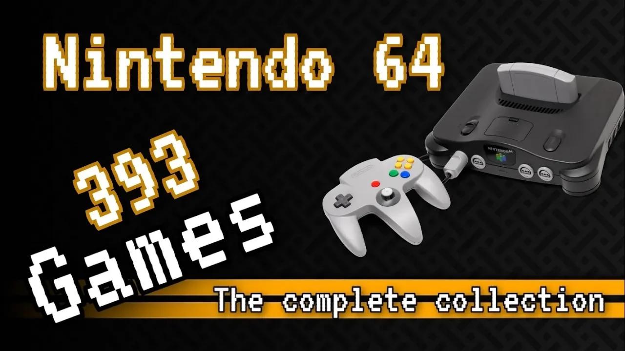 The Nintendo 64 collection [393 games] video evolution and review