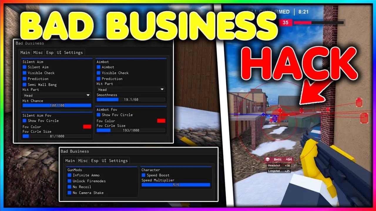 *NEW* Bad Business Script Hack | AIMBOT, KILL ALL, SILENT AIMBOT, GUN ...
