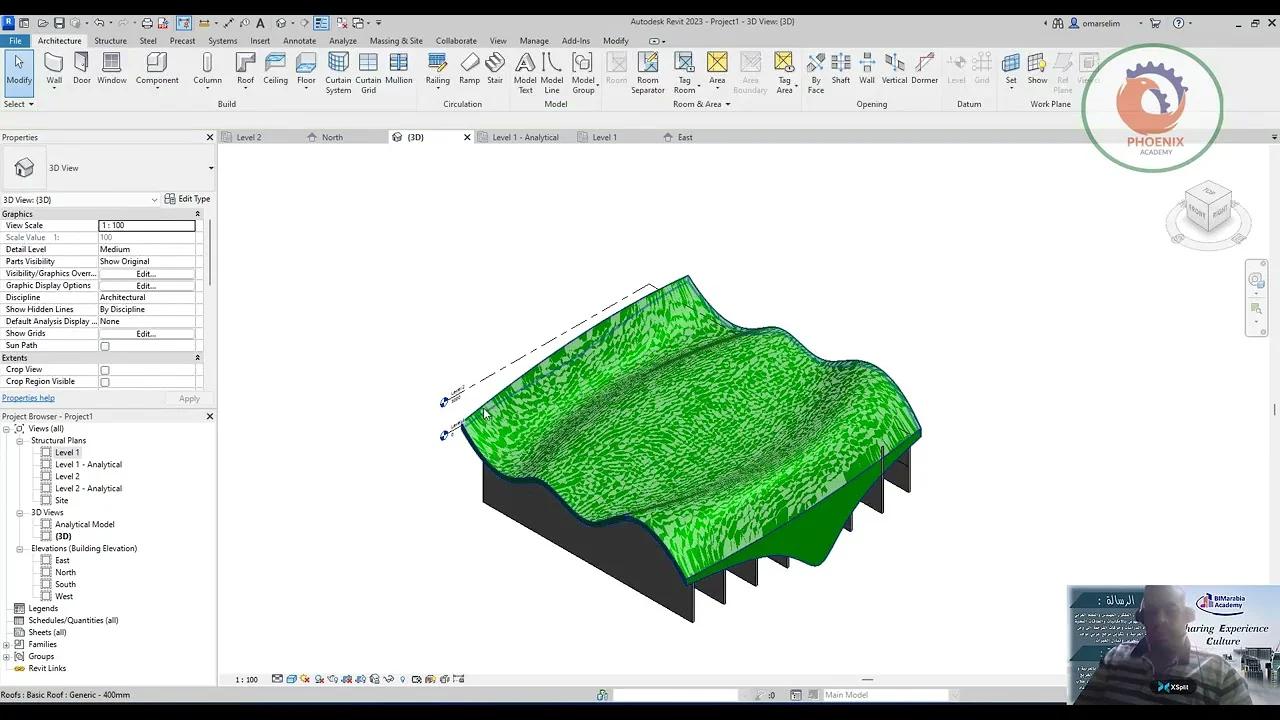 Curved Beams in Revit Tutorial ريفيت