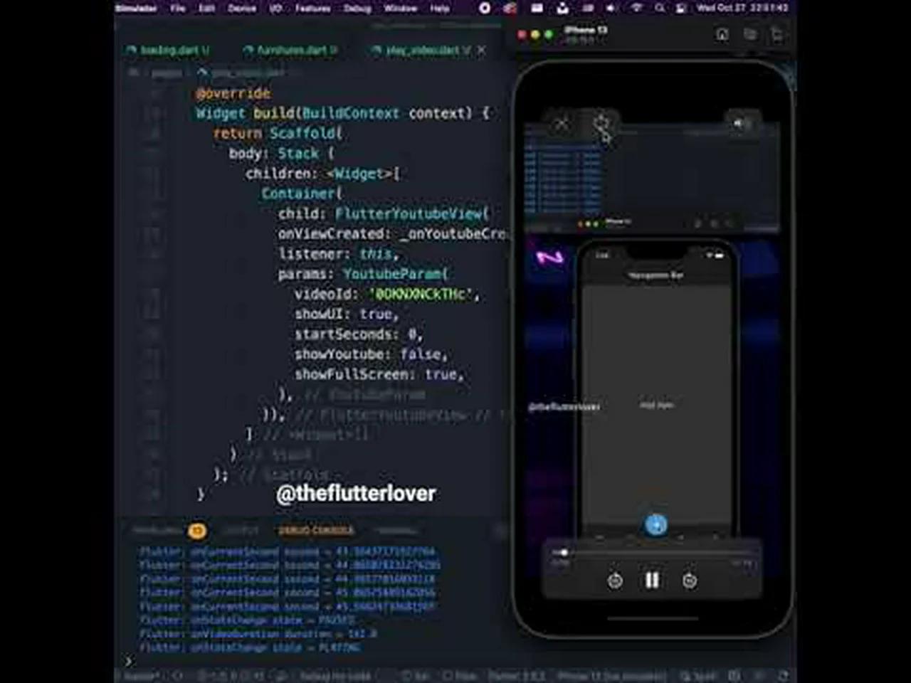 Flutter flutter_youtube_view Package Example #shorts