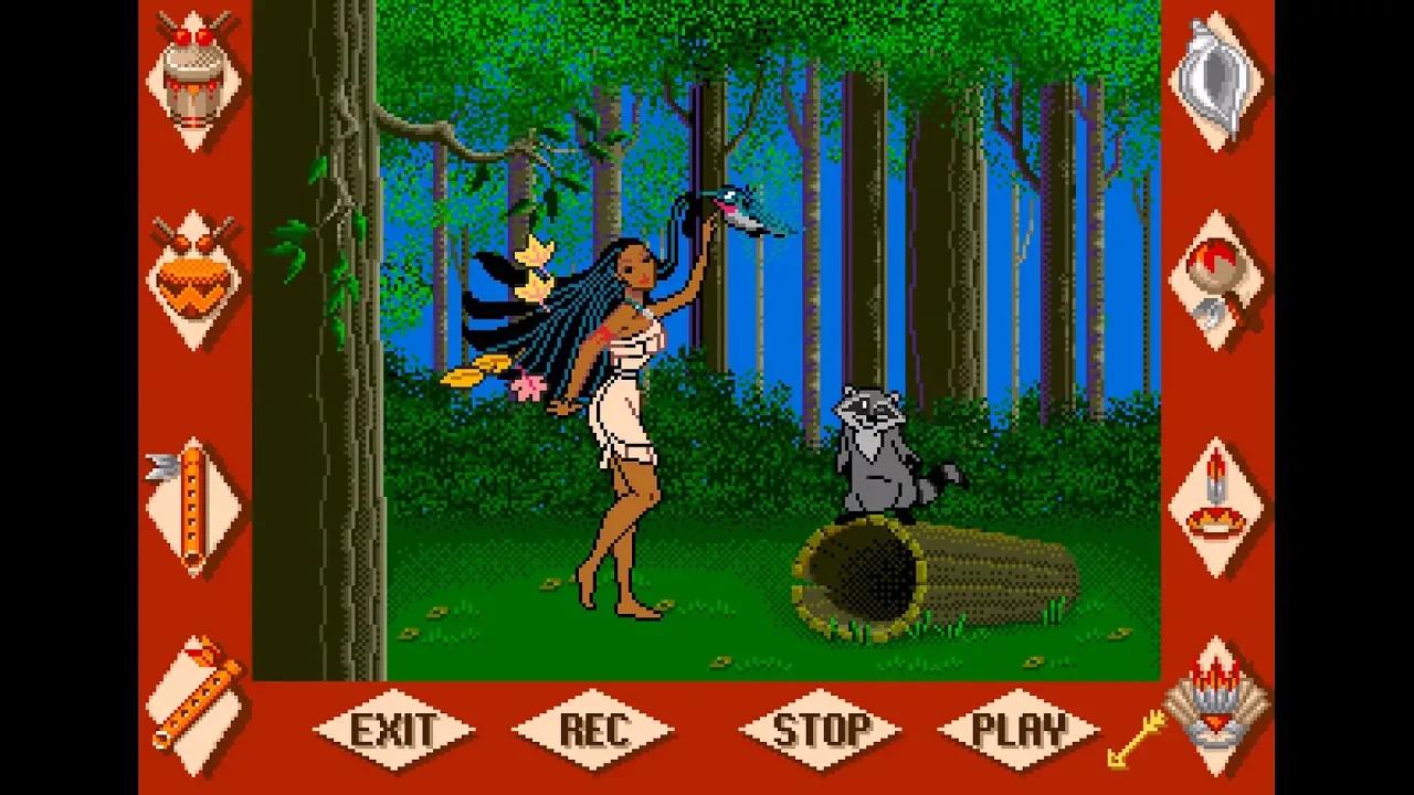 Sega Pico Game: Pocahontas Riverbend Adventures (1995 Disney)