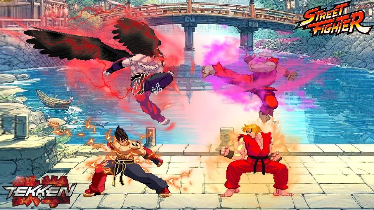 Jin Kazama vs. Ken Masters (All Forms & Transformation) - TEKKEN X ...