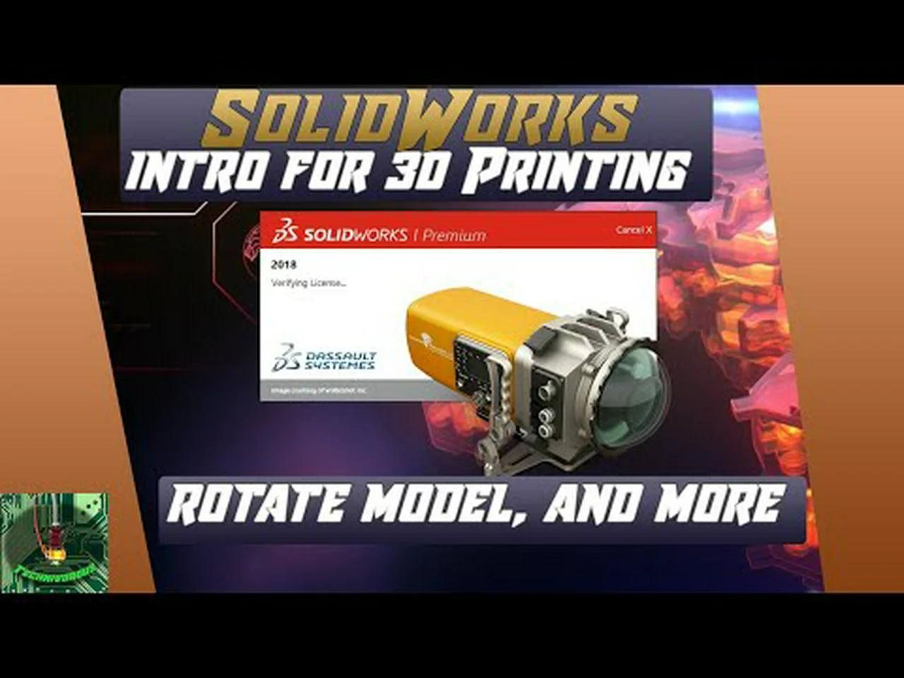 SolidWorks for 3d printing - Introduction, basic sketching, and how to ...