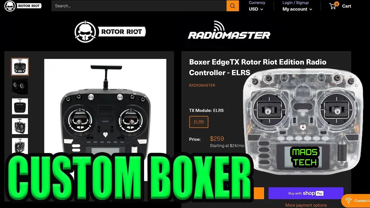 Radiomaster Boxer Transparent Shell & Rotor Riot Edition
