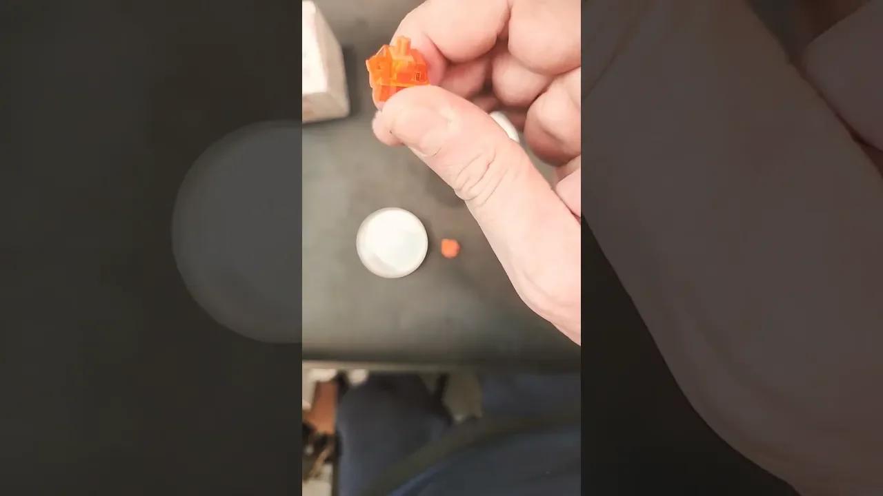 Ajazz Douyu Orange tactile switch initial impressions.