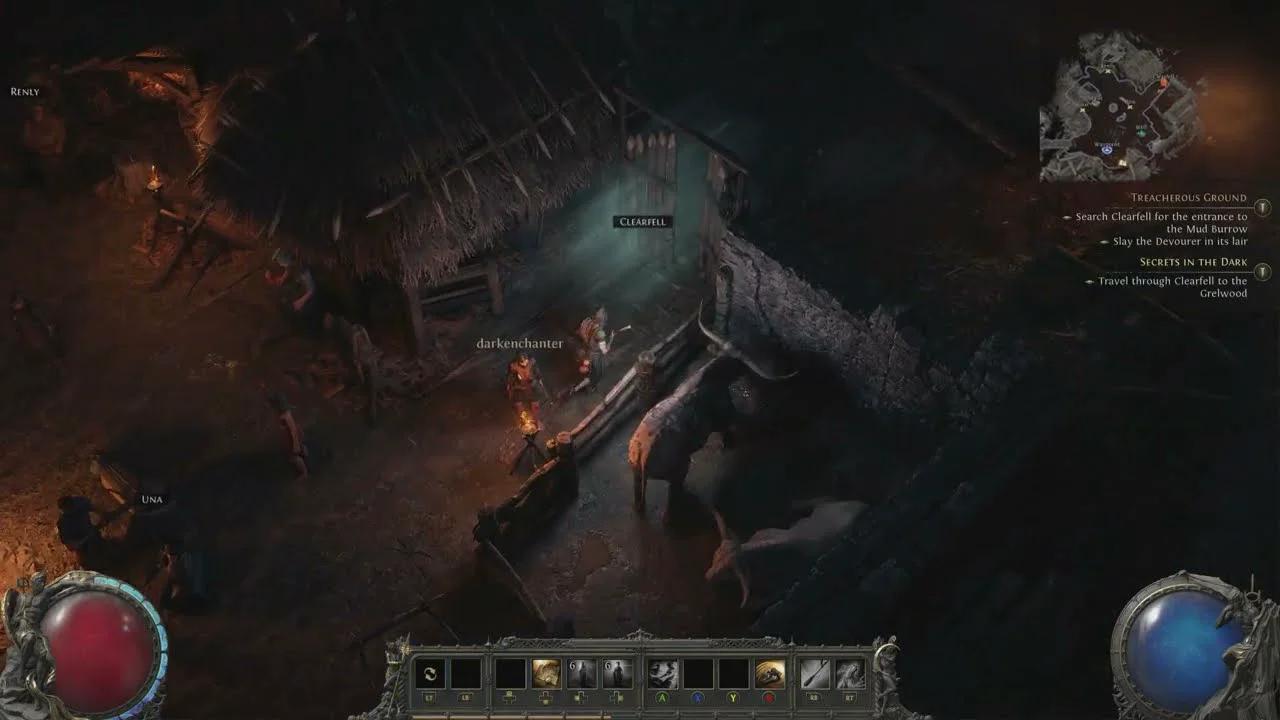 Path of Exile 2 - Act 1 Clearfell Encampment Tour: Waypoint ...