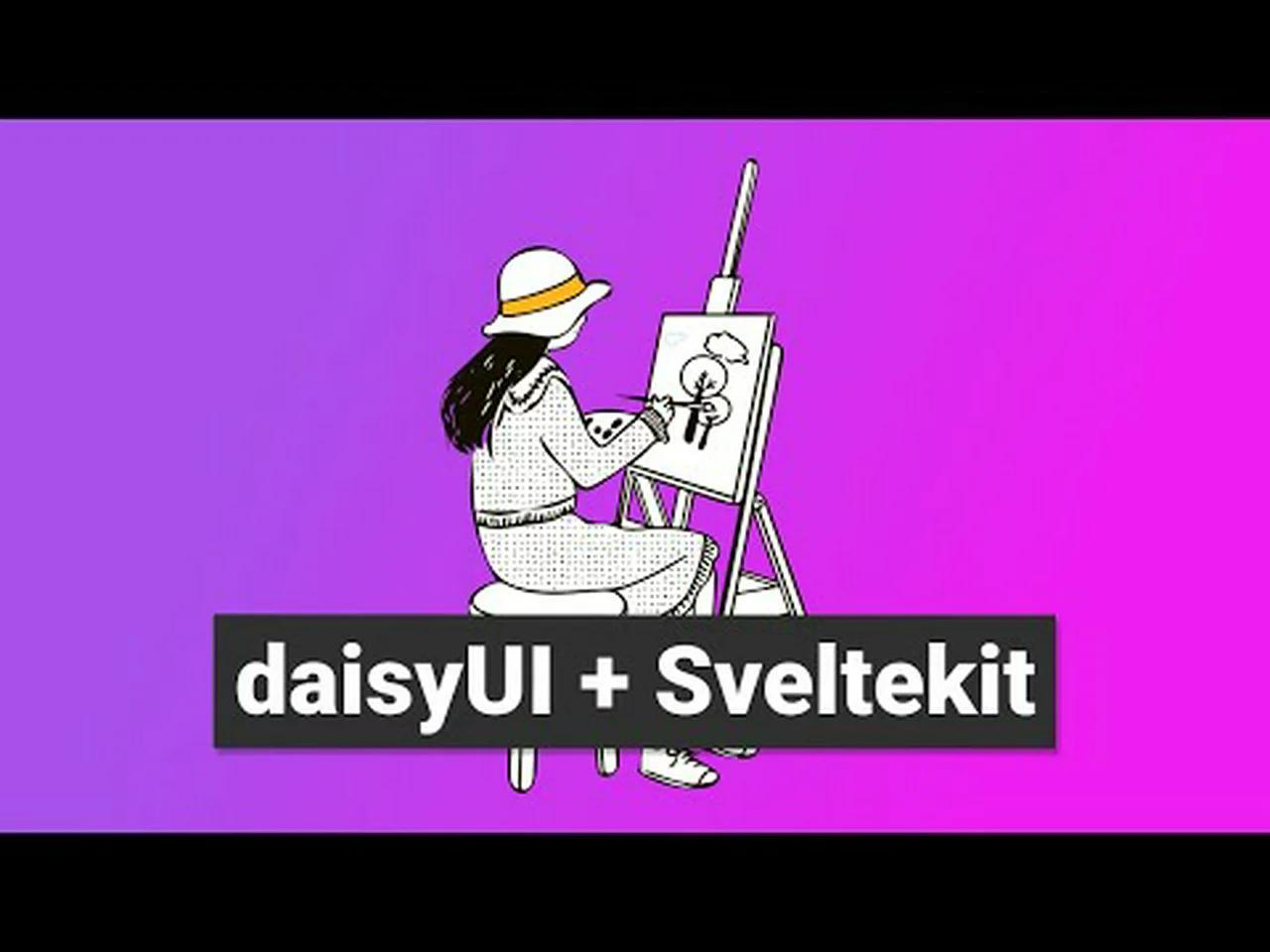 How to use daisyUI in SvelteKit?