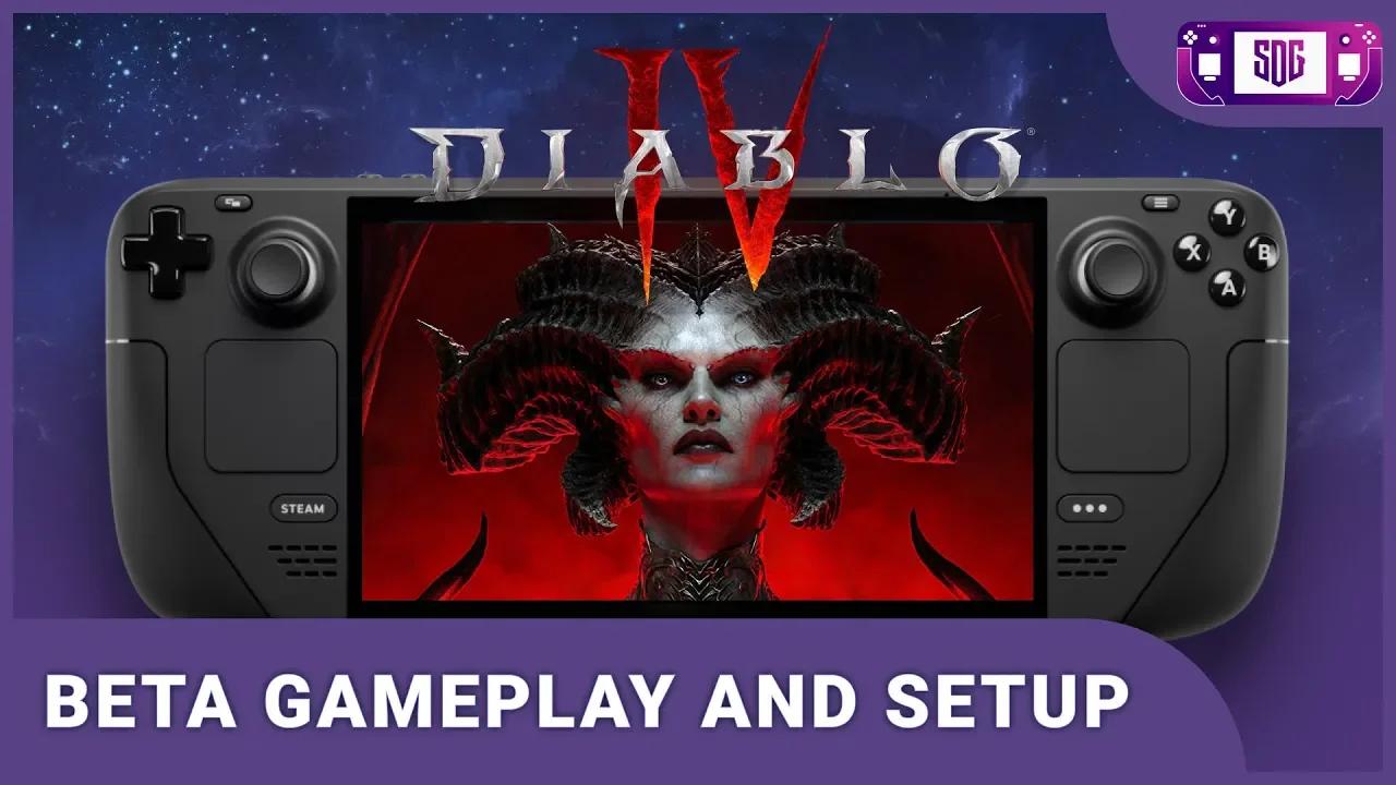 Diablo IV Steam Deck Gameplay Steam OS - How to run Diablo 4 on Steam Deck