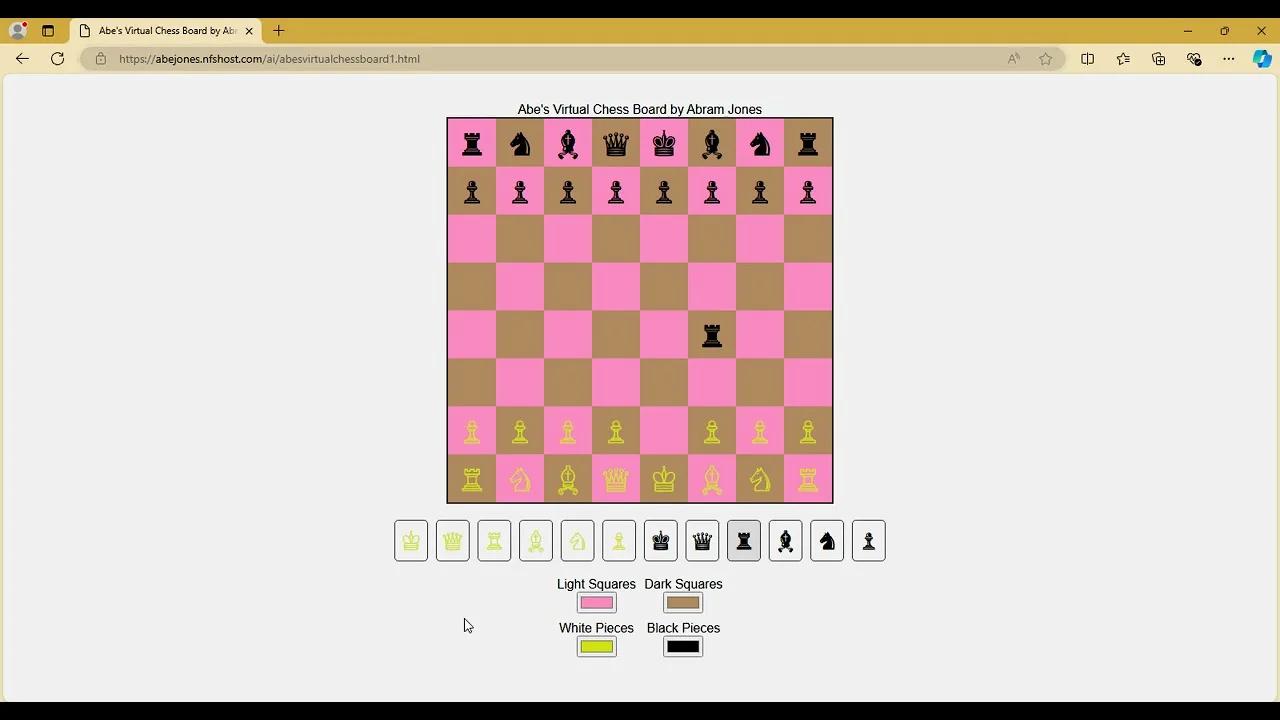 Abe's Virtual Chess Board