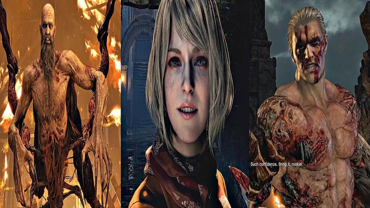 Resident Evil 4 Remake - All Characters Transforming To Monsters Scenes ...