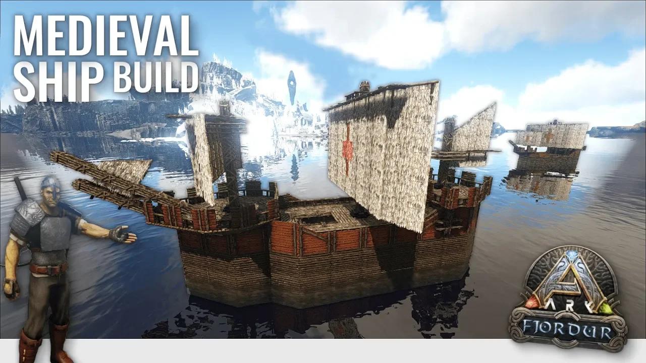 ARK: Medieval Crusader Ship Base (Motorboat) - Speed Build