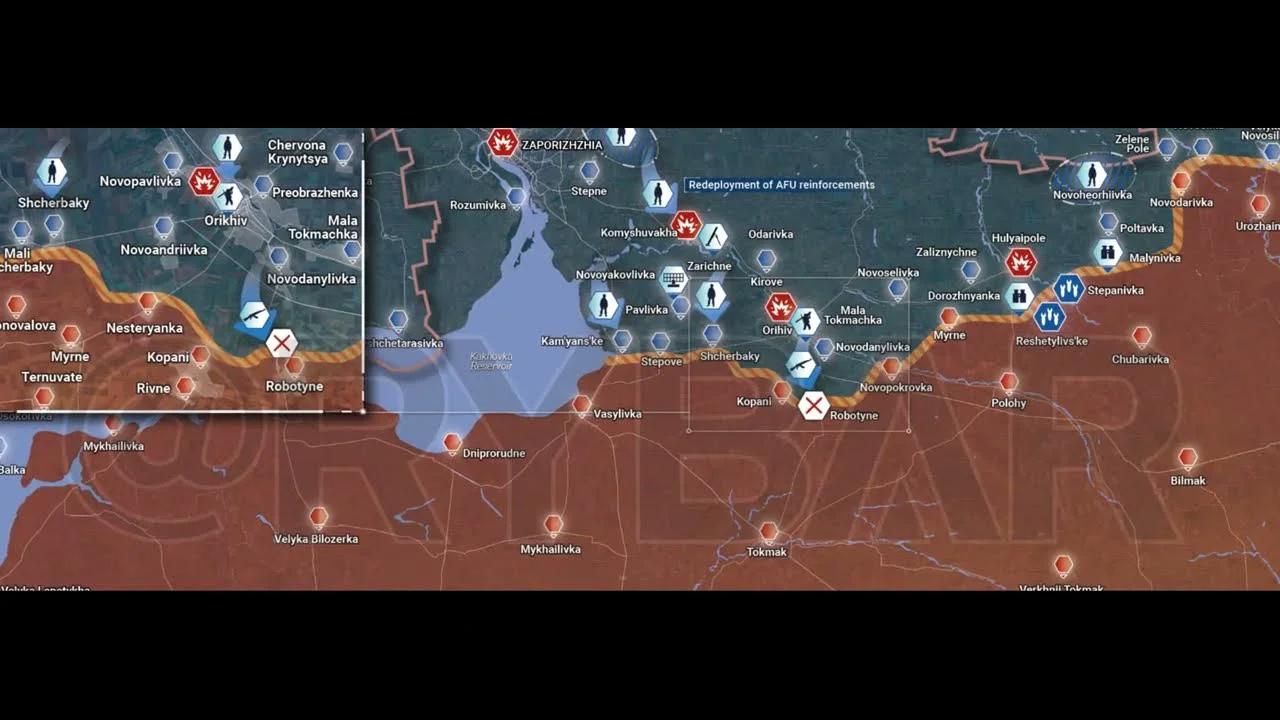 Ukraine War Rybar Map Update: The Battle at Zaporozhye Oct 20, 2022
