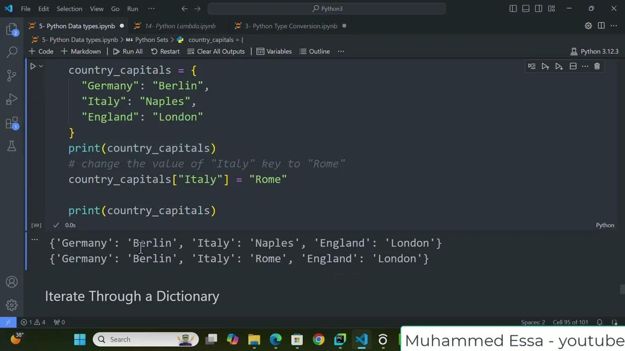 13- Python Data Structure Dictionary