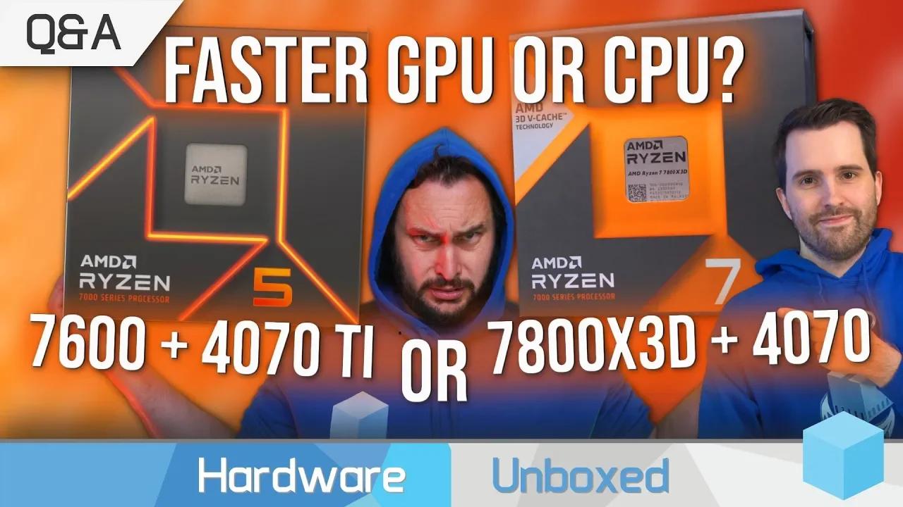 R5 7600 + 4070 Ti or 7800X3D + 4070? Nvidia To End The 12GB RTX 4070 TI ...