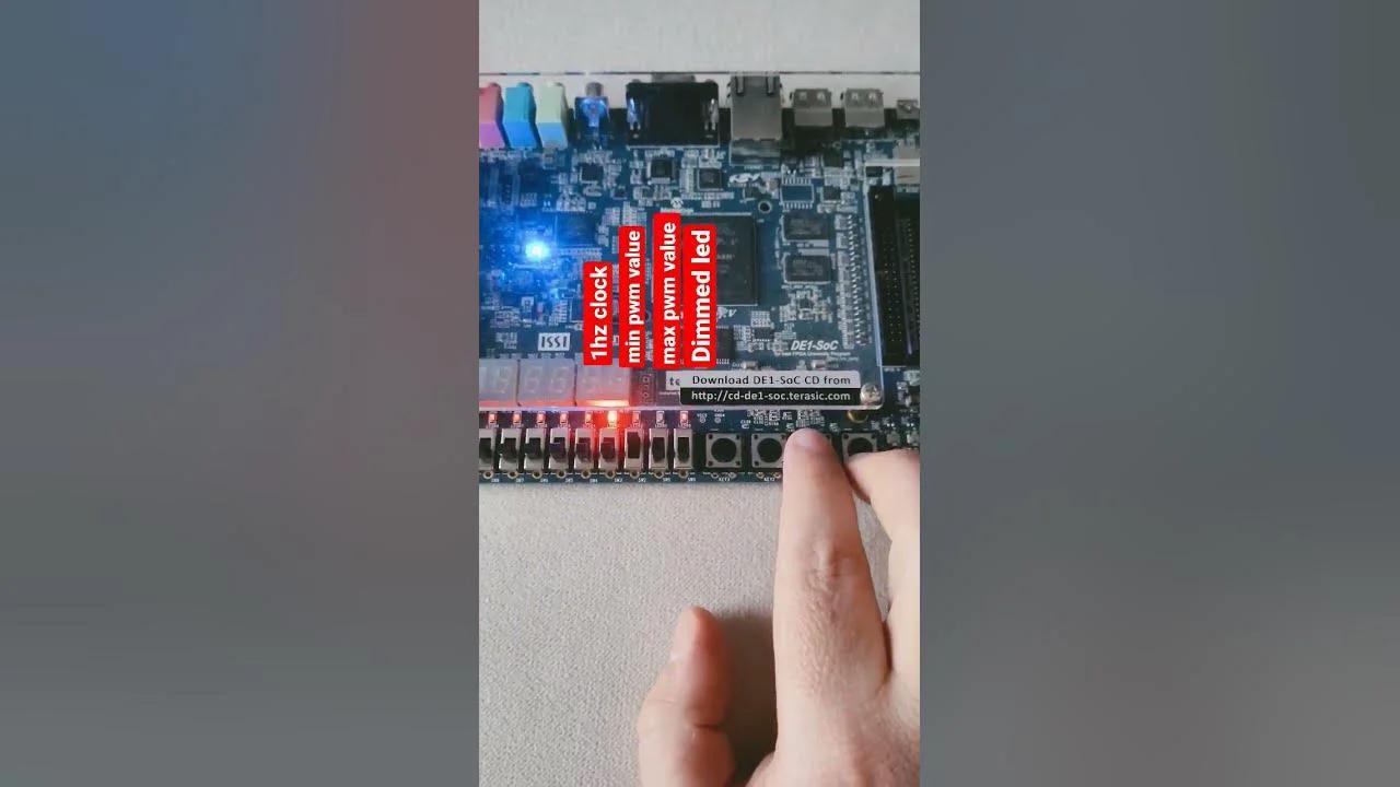 Simple Verilog Led Dimmer Shorts Verilog Fpga Pwm Tinytapeout Test Altera Cyclone