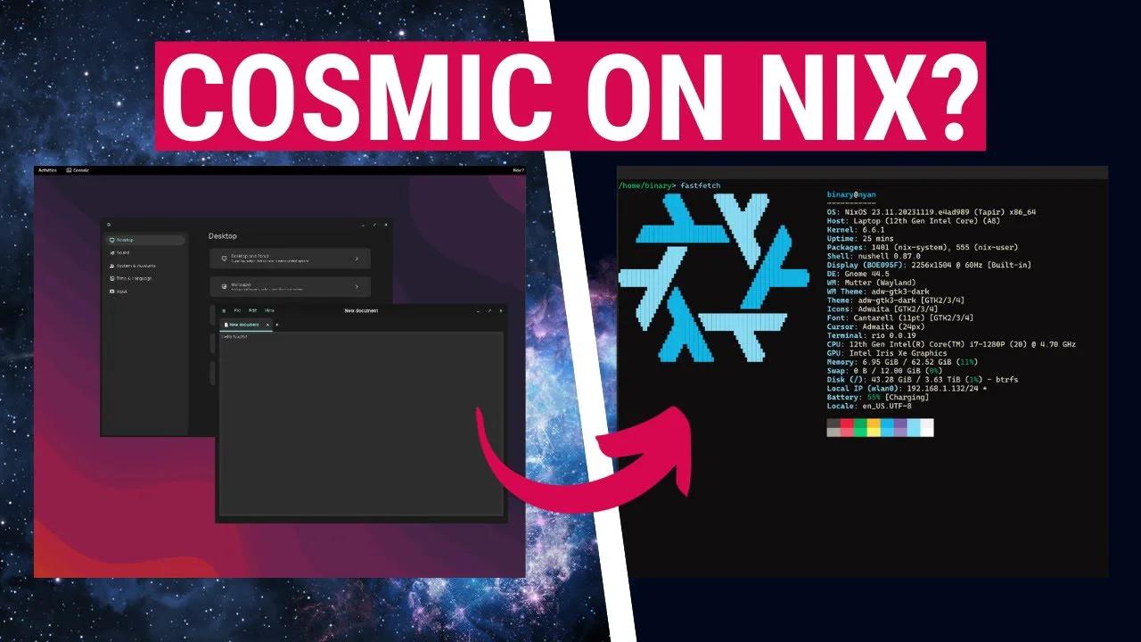 Cosmic Desktop is Spreading to NixOS..