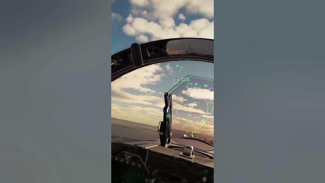 DCS 2 8 Hornet Delivering DEATH in the beautiful DCS World Sunset #Shorts