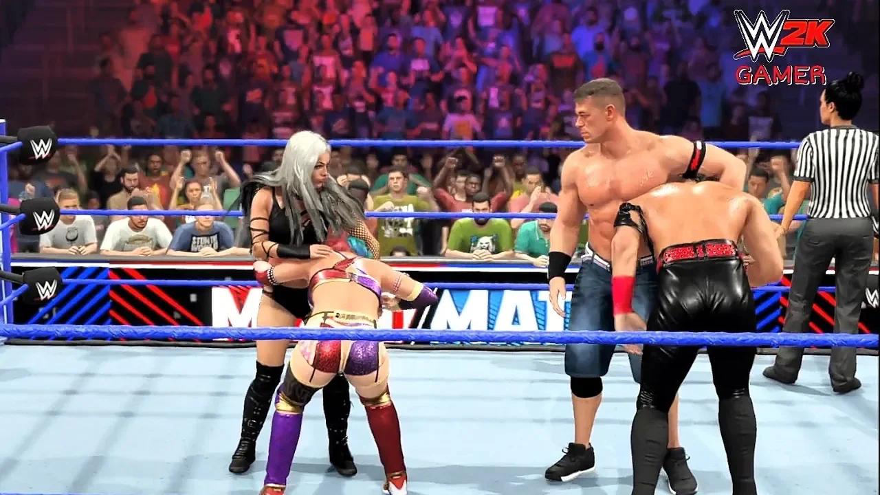 FULL MATCH - John Cena & Liv Morgan vs Asuka & Shinsuke Nakamura ...